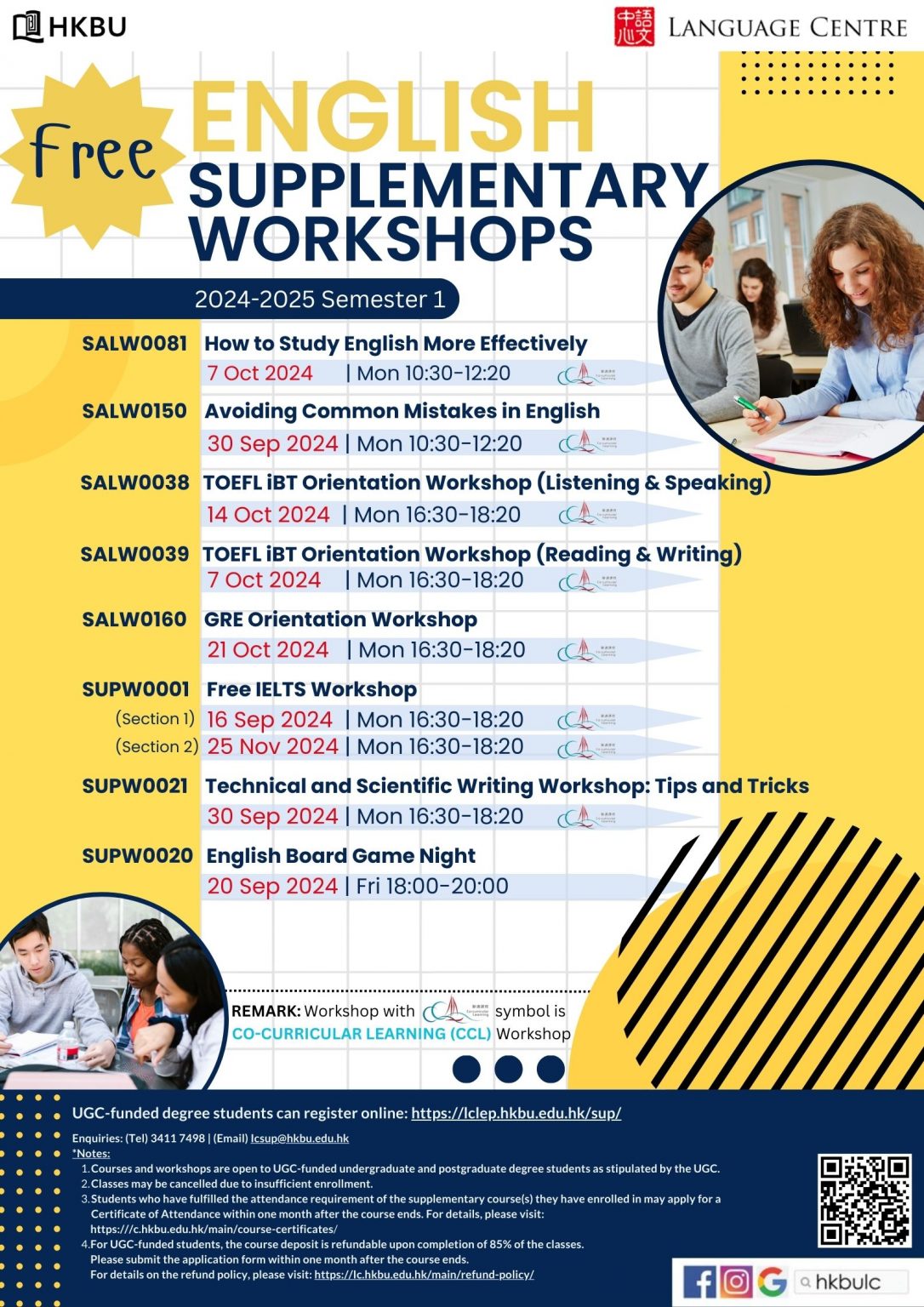 ENGLISH COURSES | Language Centre 語文中心 , Hong Kong Baptist University ...